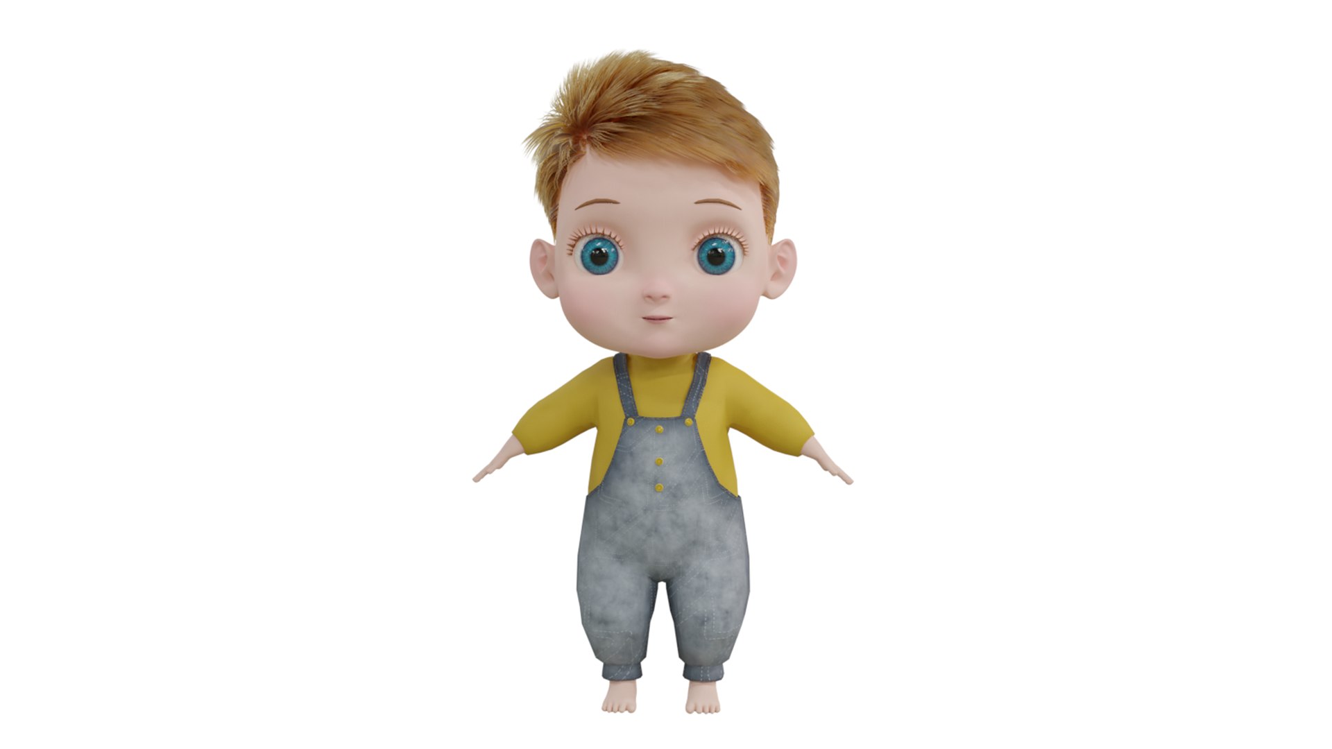 3D Model Baby Cartoon Toon - TurboSquid 1692380