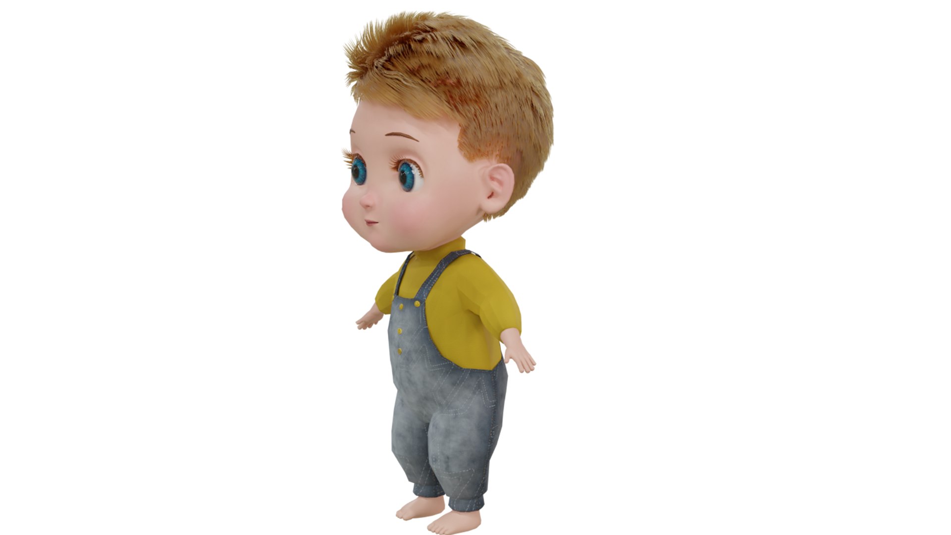 3D Model Baby Cartoon Toon - TurboSquid 1692380