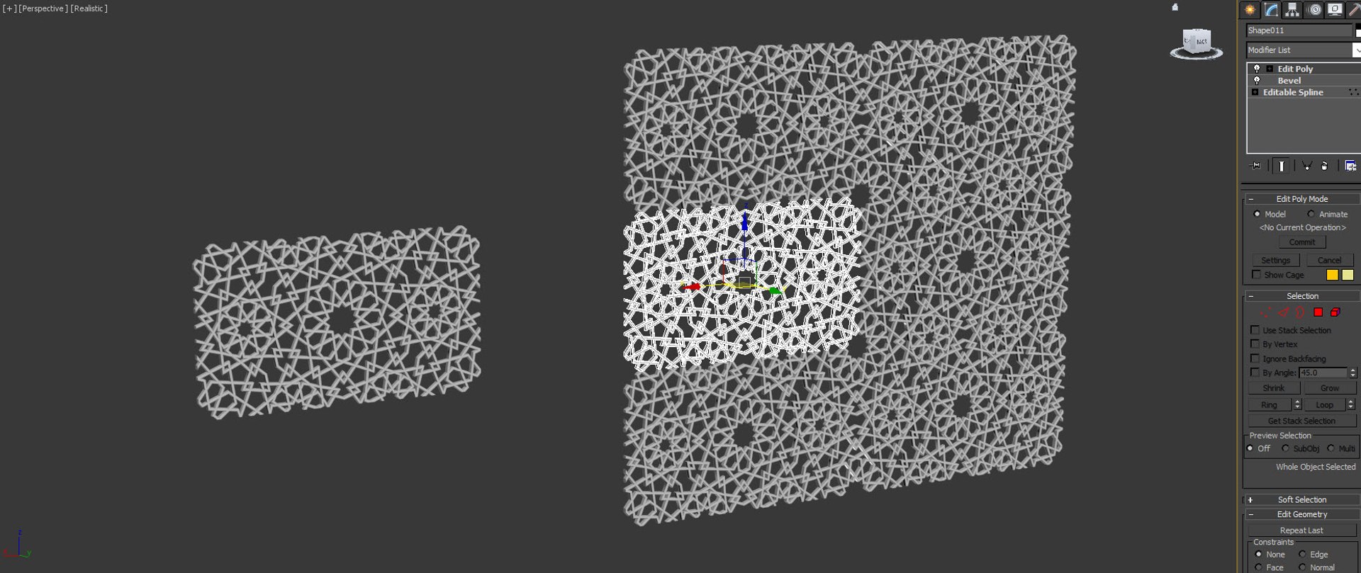 Arabic Decorative Pattern 3D Model - TurboSquid 1351096