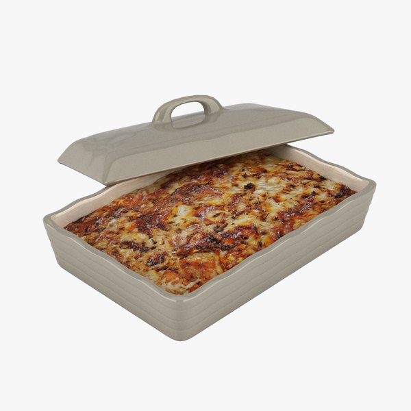 3d model of caserole dish