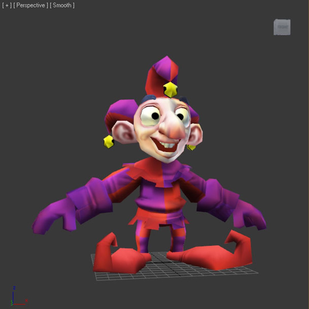 3d Model Jester Cartoon