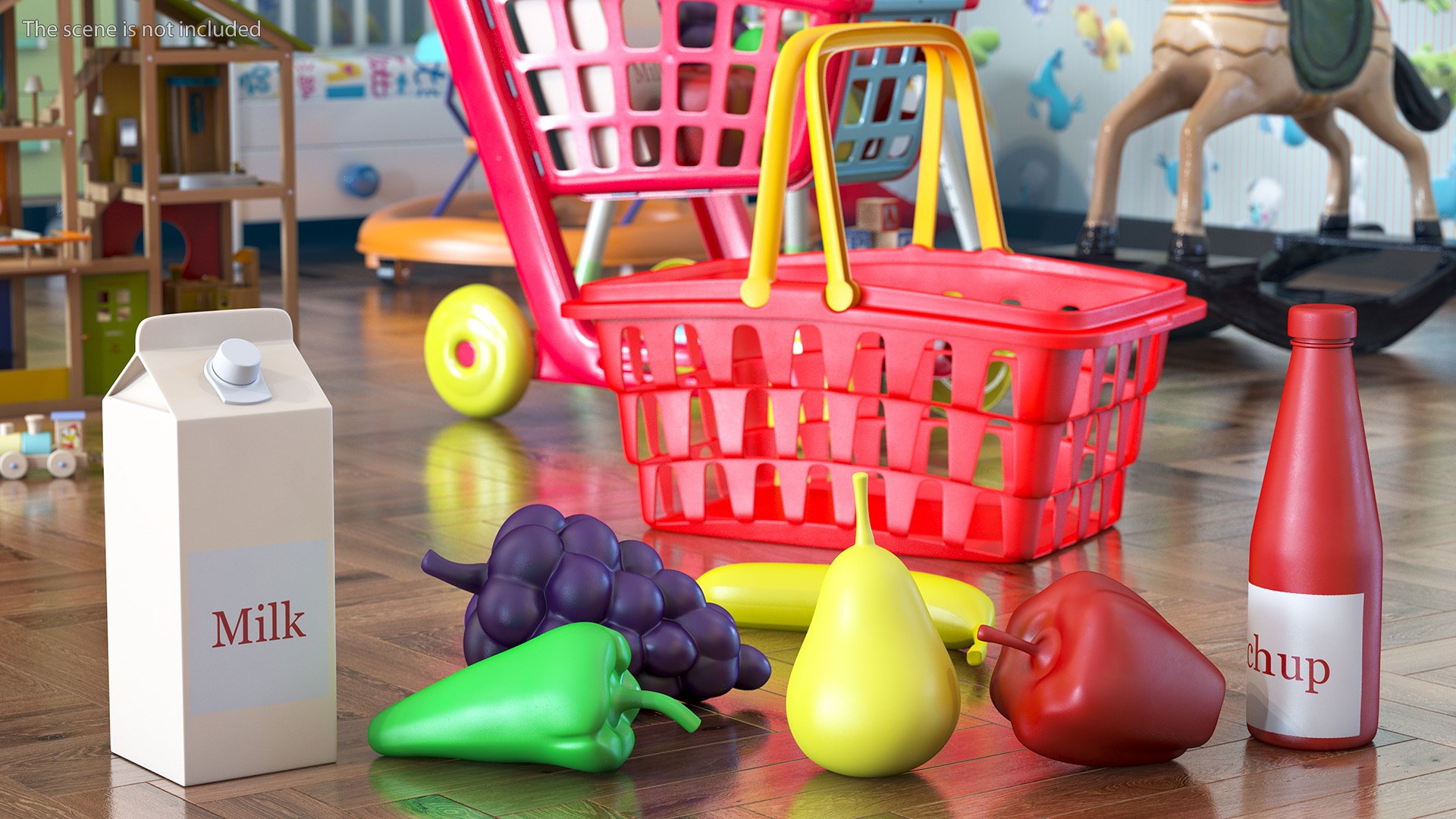 Children Toy Food Set 3D Model - TurboSquid 1632453