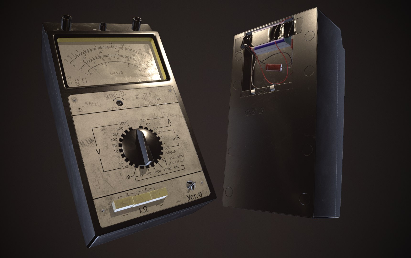 3D Old Multimeter - TurboSquid 1365964