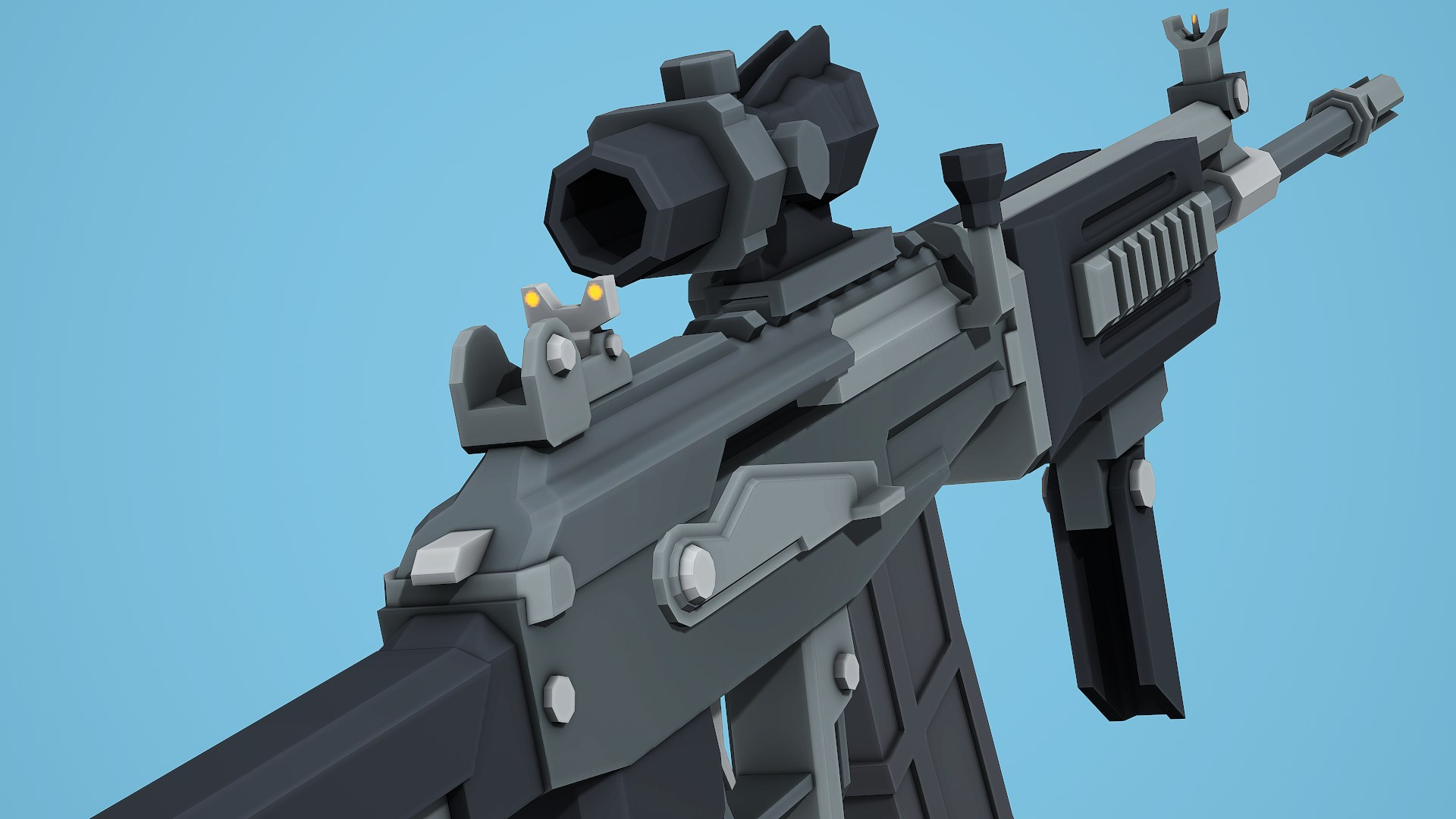 3D Galil Tactical - Low Poly Mobile Ready Model - TurboSquid 2041215