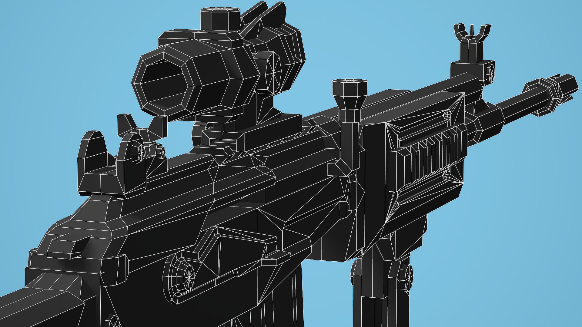 3D Galil Tactical - Low Poly Mobile Ready Model - TurboSquid 2041215