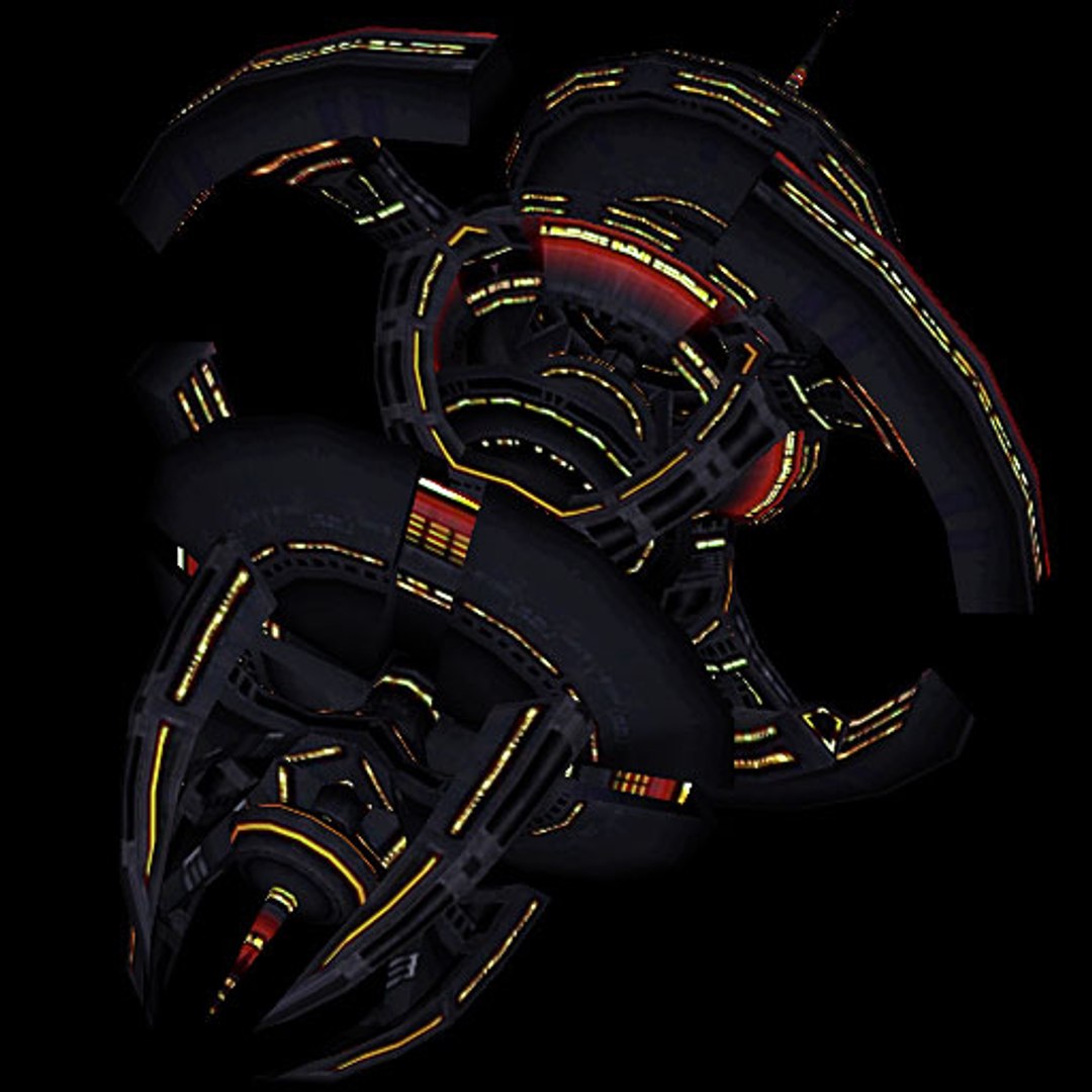 spacestation futuristic 3d model