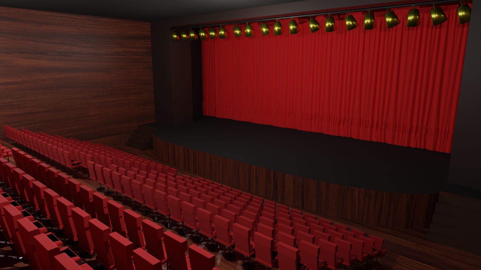 Theater Hall Model - TurboSquid 2140257