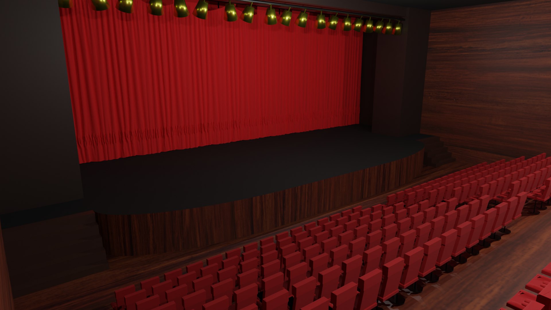 Theater Hall Model - TurboSquid 2140257