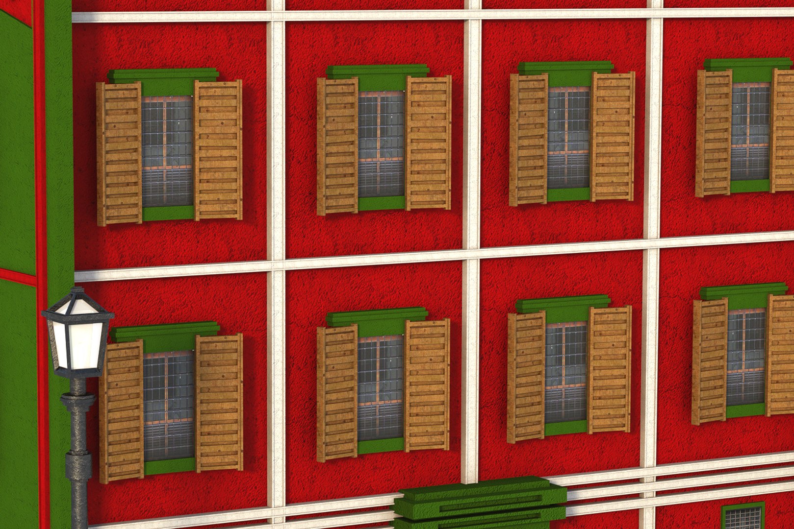 Red Building 3D Model - TurboSquid 1315979