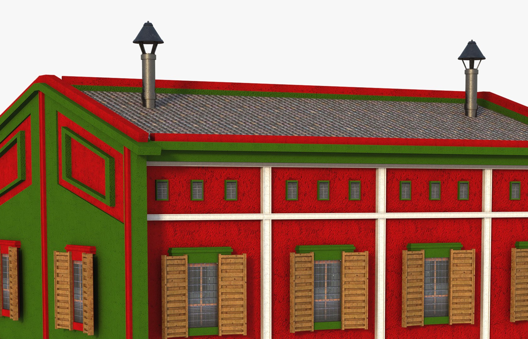 Red Building 3D Model - TurboSquid 1315979