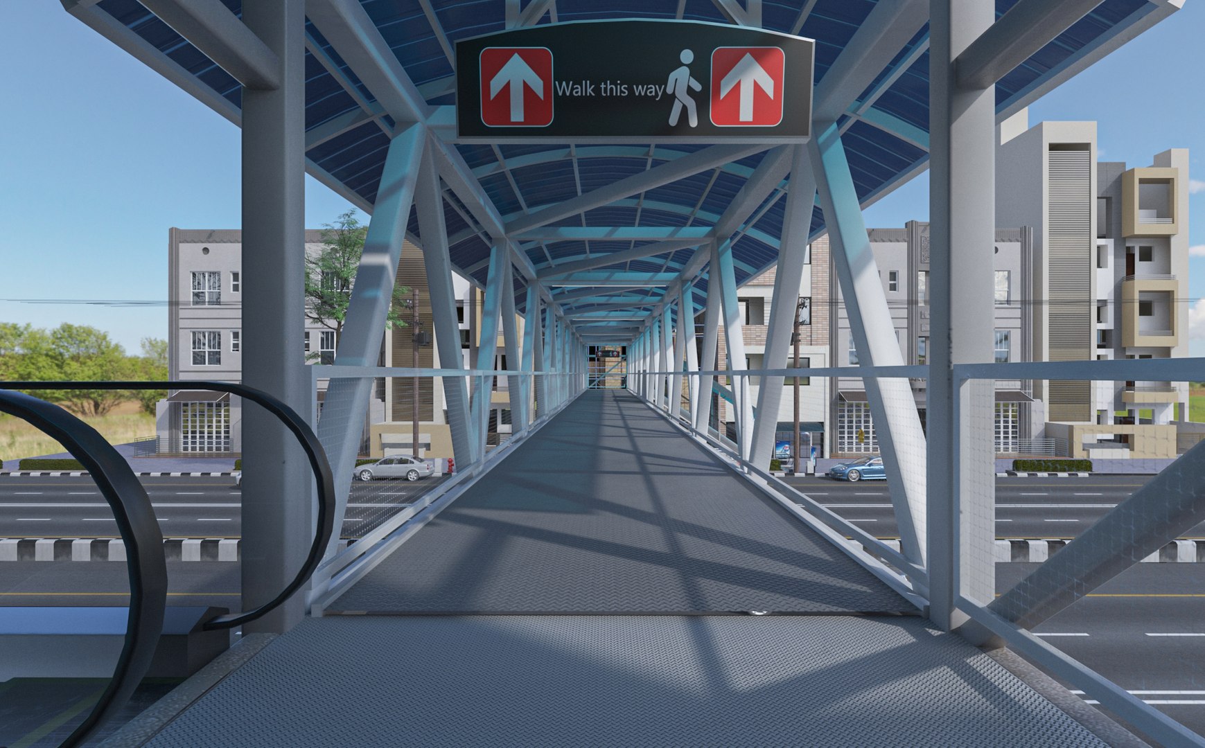 3D Pedestrian Bridge VOL 1 - TurboSquid 2008035