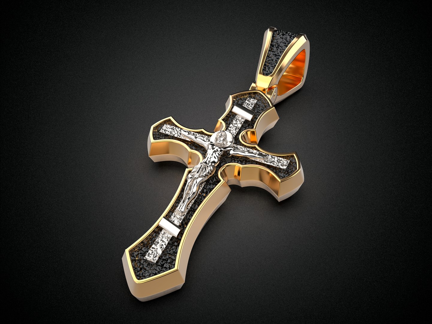 3D Women Holy Cross Pendant P3 3D Print Model - TurboSquid 1851041