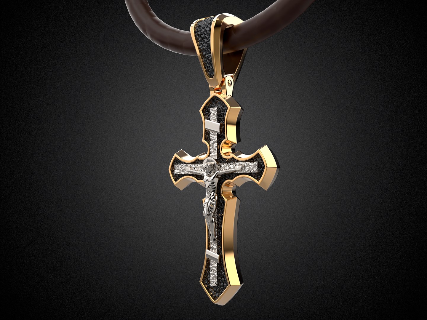3D Women Holy Cross Pendant P3 3D Print Model - TurboSquid 1851041