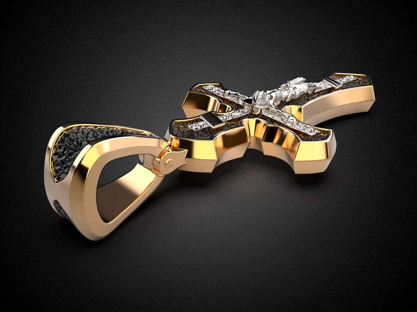 3D Women Holy Cross Pendant P3 3D Print Model - TurboSquid 1851041