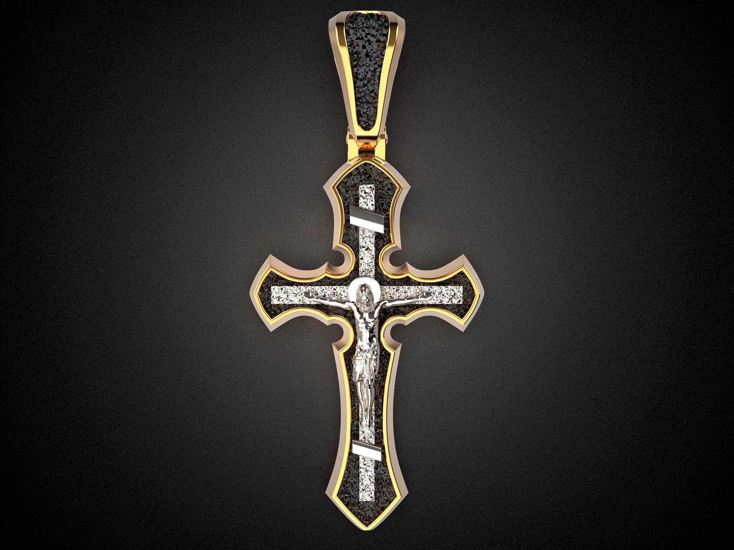 3D Women Holy Cross Pendant P3 3D Print Model - TurboSquid 1851041
