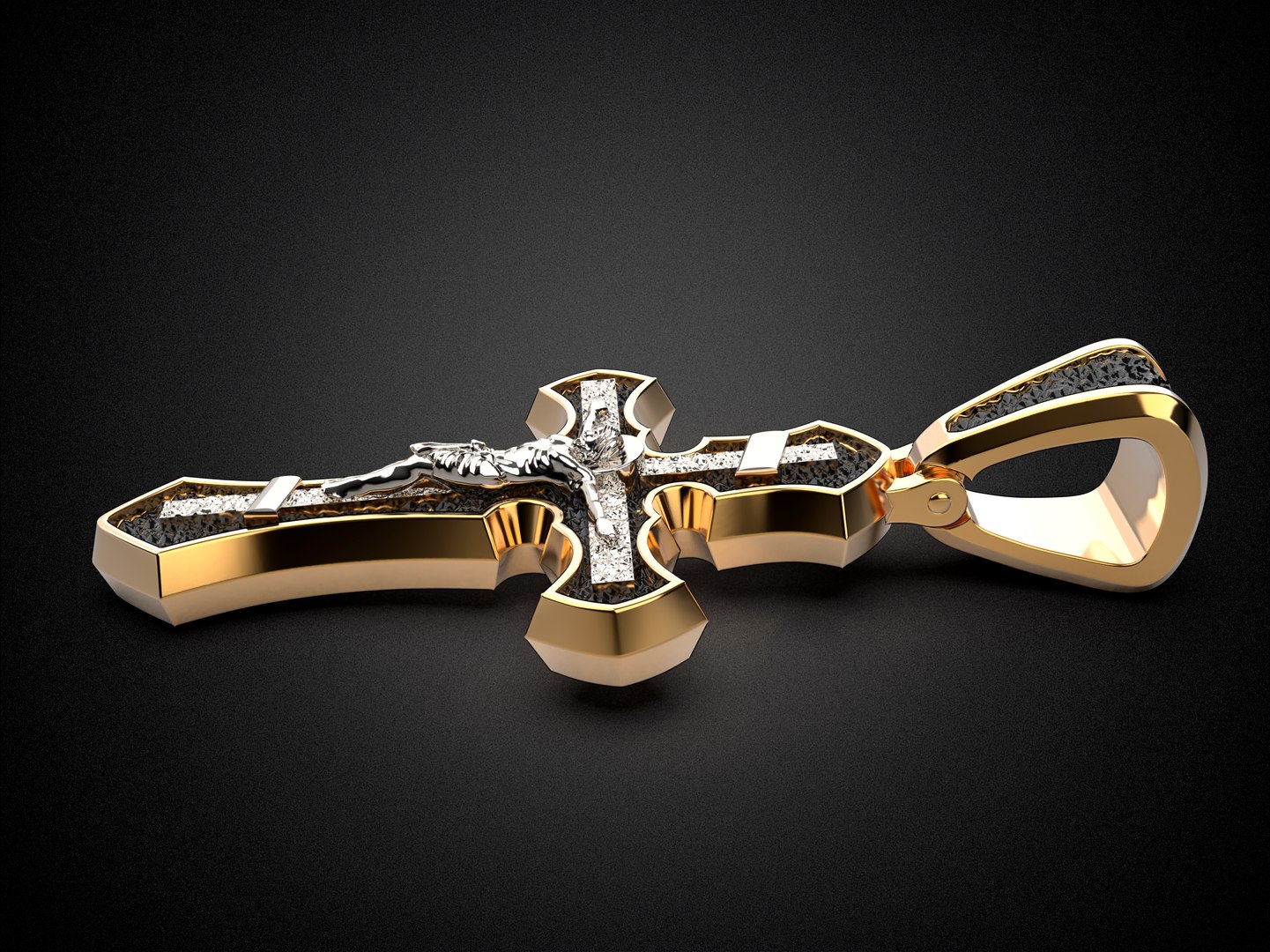 3D Women Holy Cross Pendant P3 3D Print Model - TurboSquid 1851041