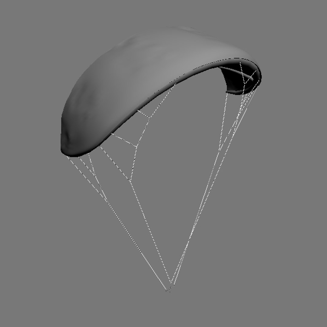 3d Cabrinha Kite Rigged Model