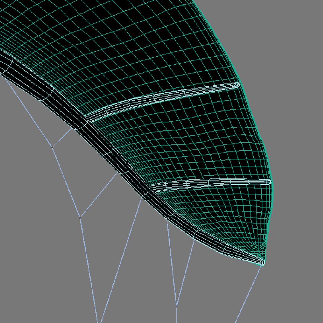 3d Cabrinha Kite Rigged Model