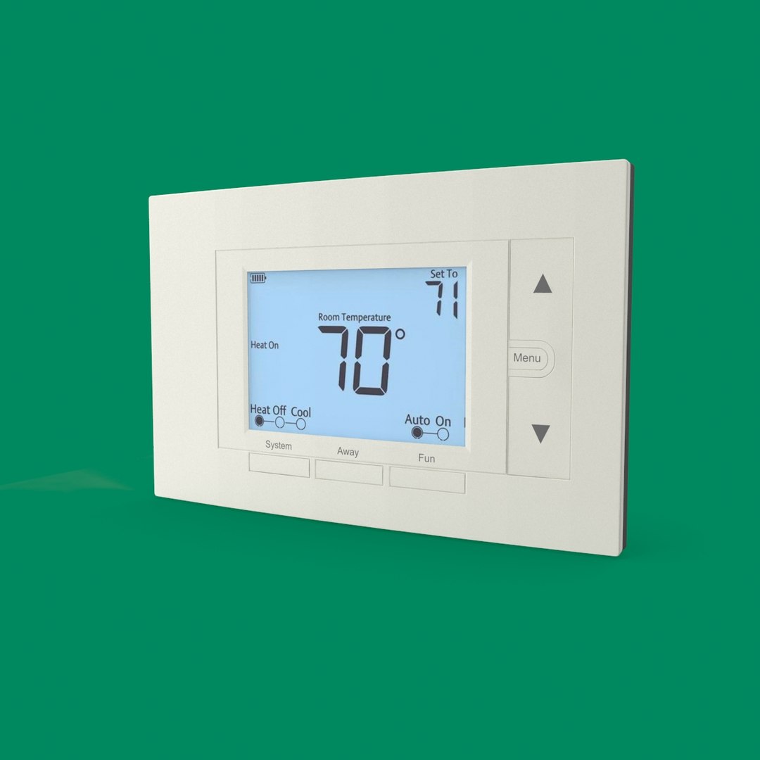 Digital thermostat 3D model - TurboSquid 1460809