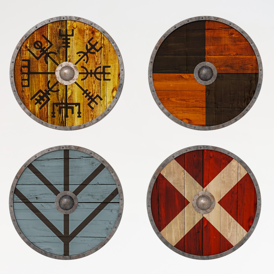 3D Model Viking Shields - TurboSquid 2046255