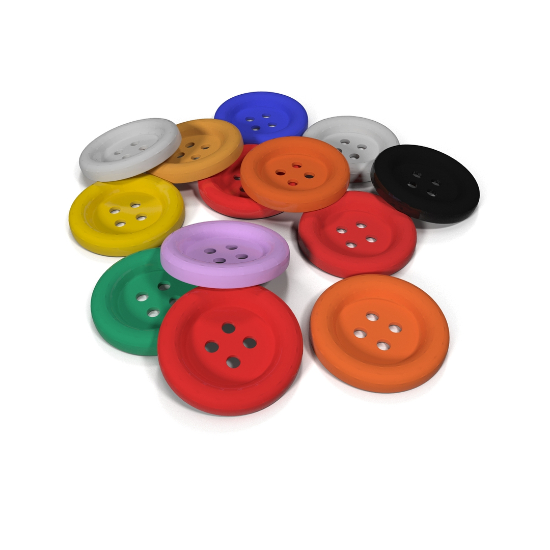 Buttons Design 3d Obj