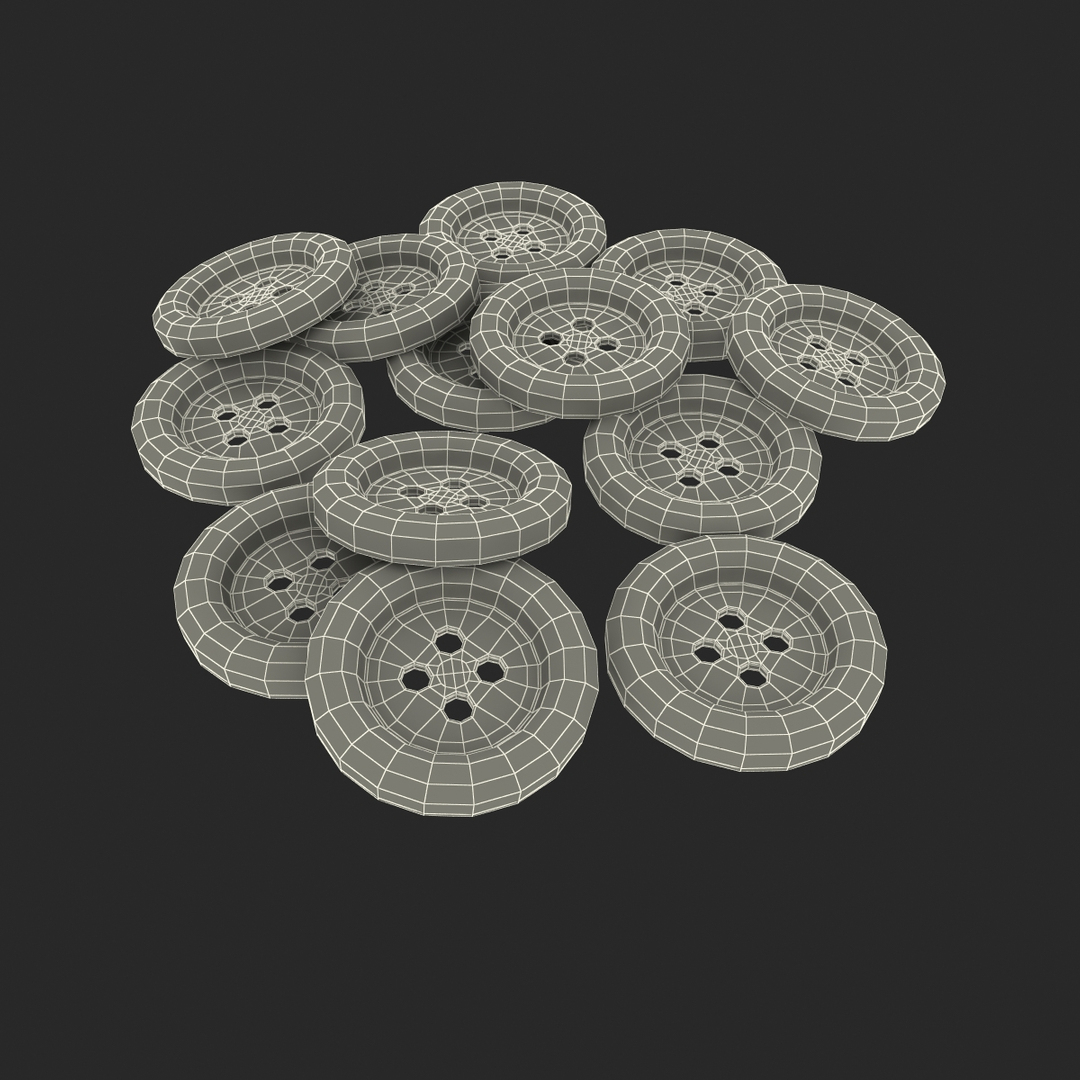 Buttons Design 3d Obj