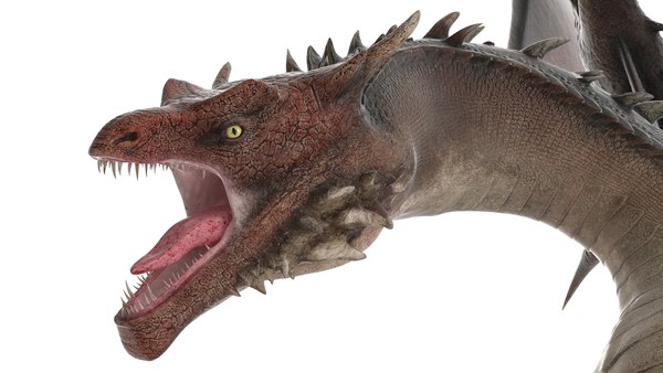 modelo 3d Princesa elfa de fantasía montando un dragón con piel ...