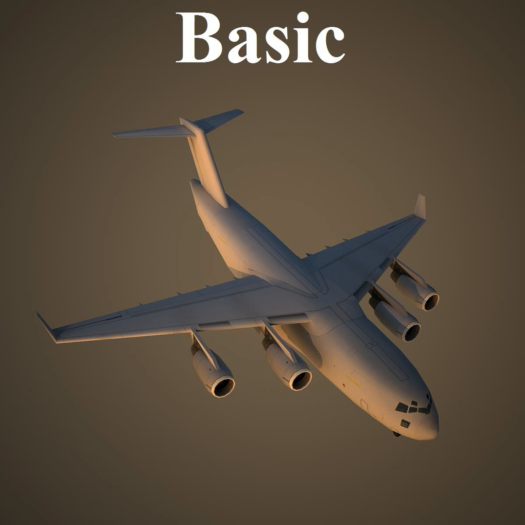 3d Boeing Basic Military Transport Model
