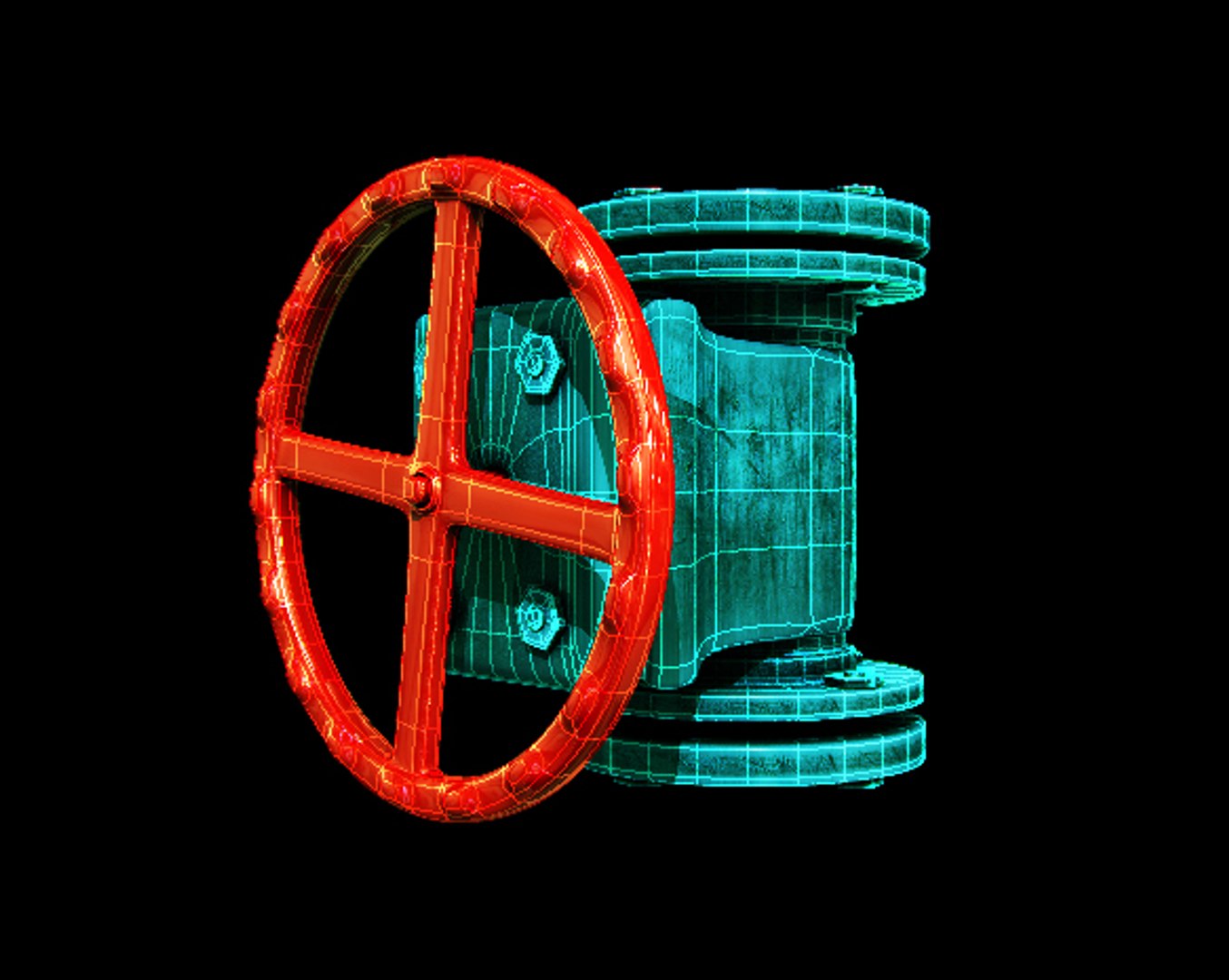 Water Pipe Valve 3d Model