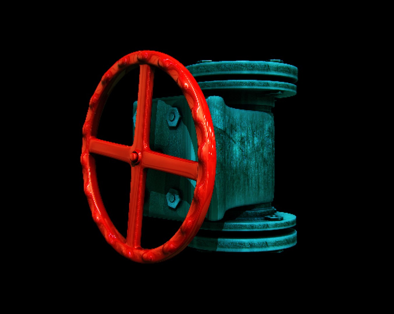 Water Pipe Valve 3d Model