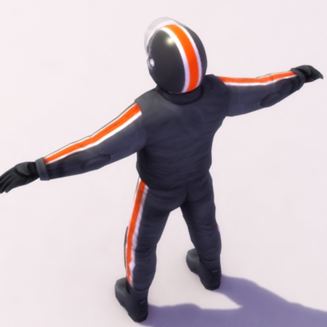 3d Motorcycle Rider Cycle Model