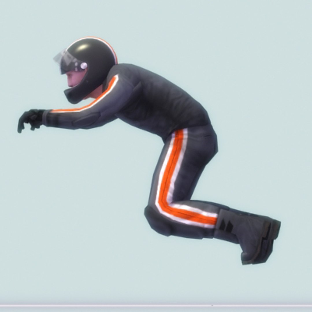 3d Motorcycle Rider Cycle Model