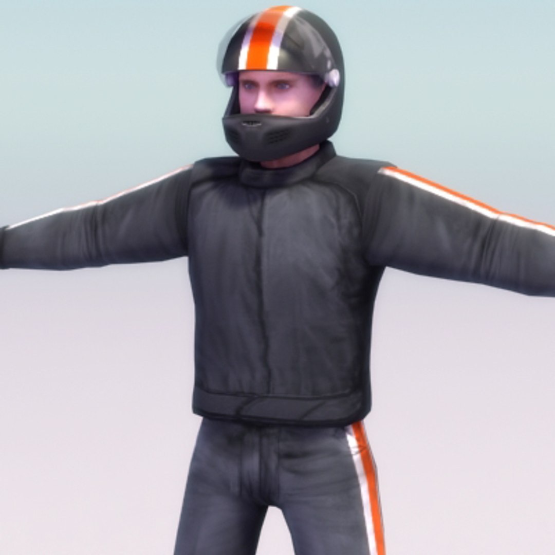 3d Motorcycle Rider Cycle Model