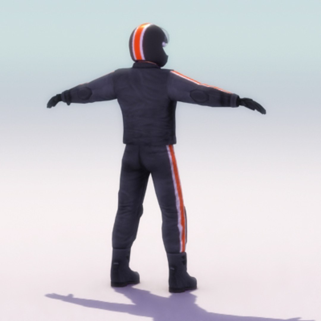 3d Motorcycle Rider Cycle Model