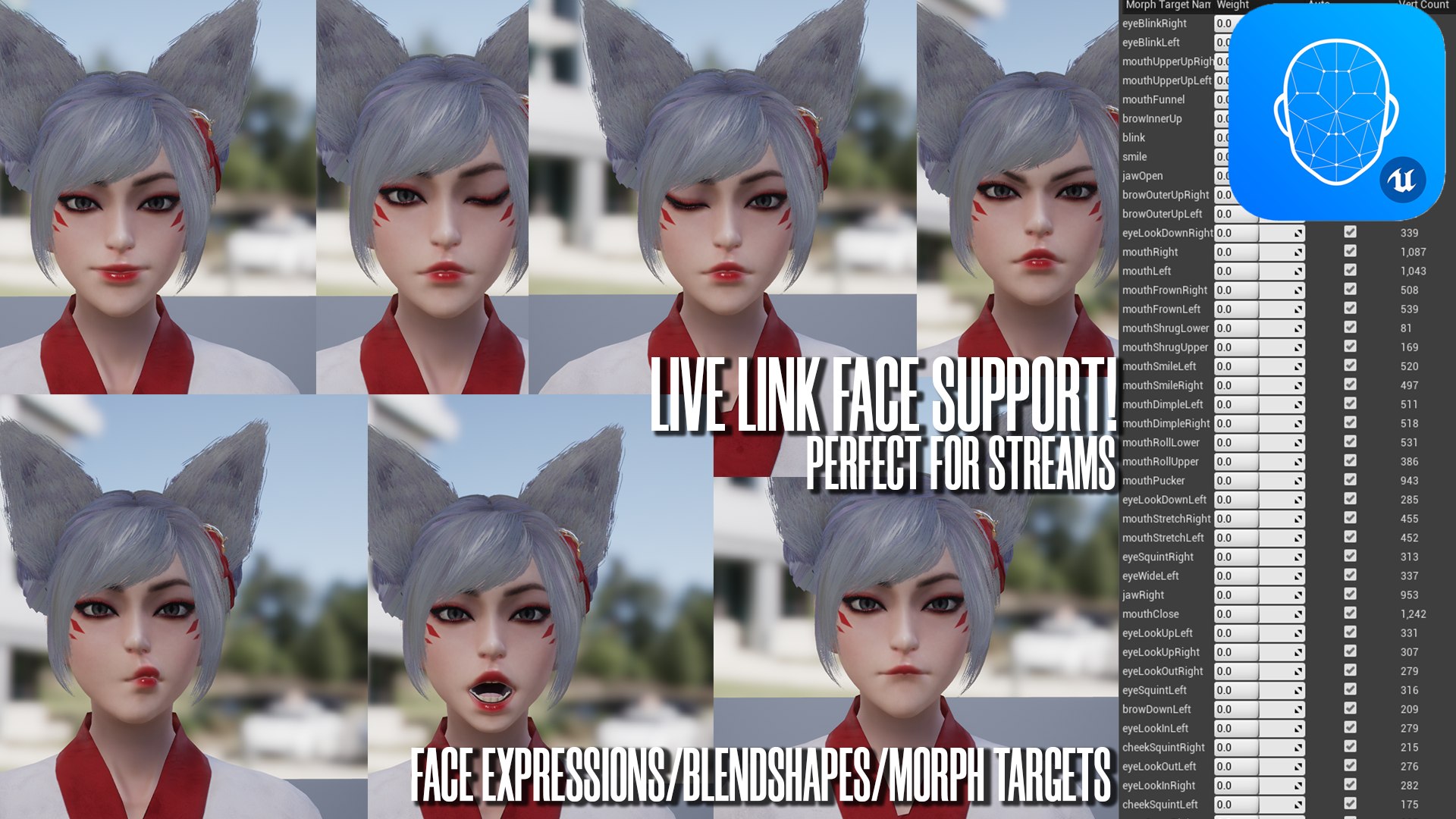 3D Kitsune - Game Ready Low-poly 3D Model - TurboSquid 2118017