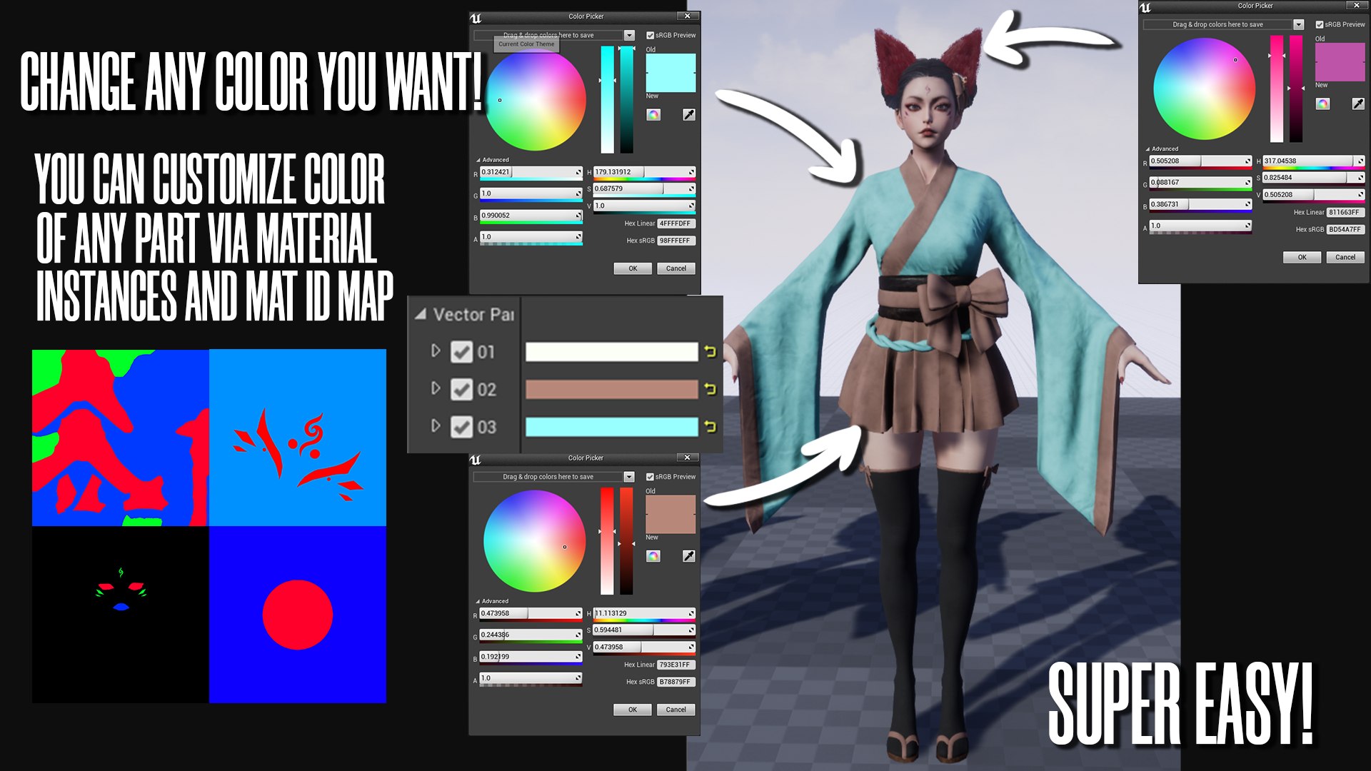 3D Kitsune - Game Ready Low-poly 3D model - TurboSquid 2118017
