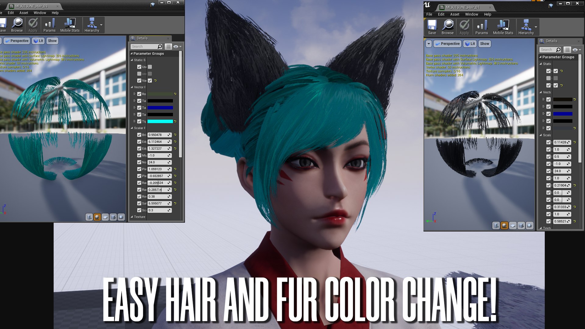 3D Kitsune - Game Ready Low-poly 3D Model - TurboSquid 2118017