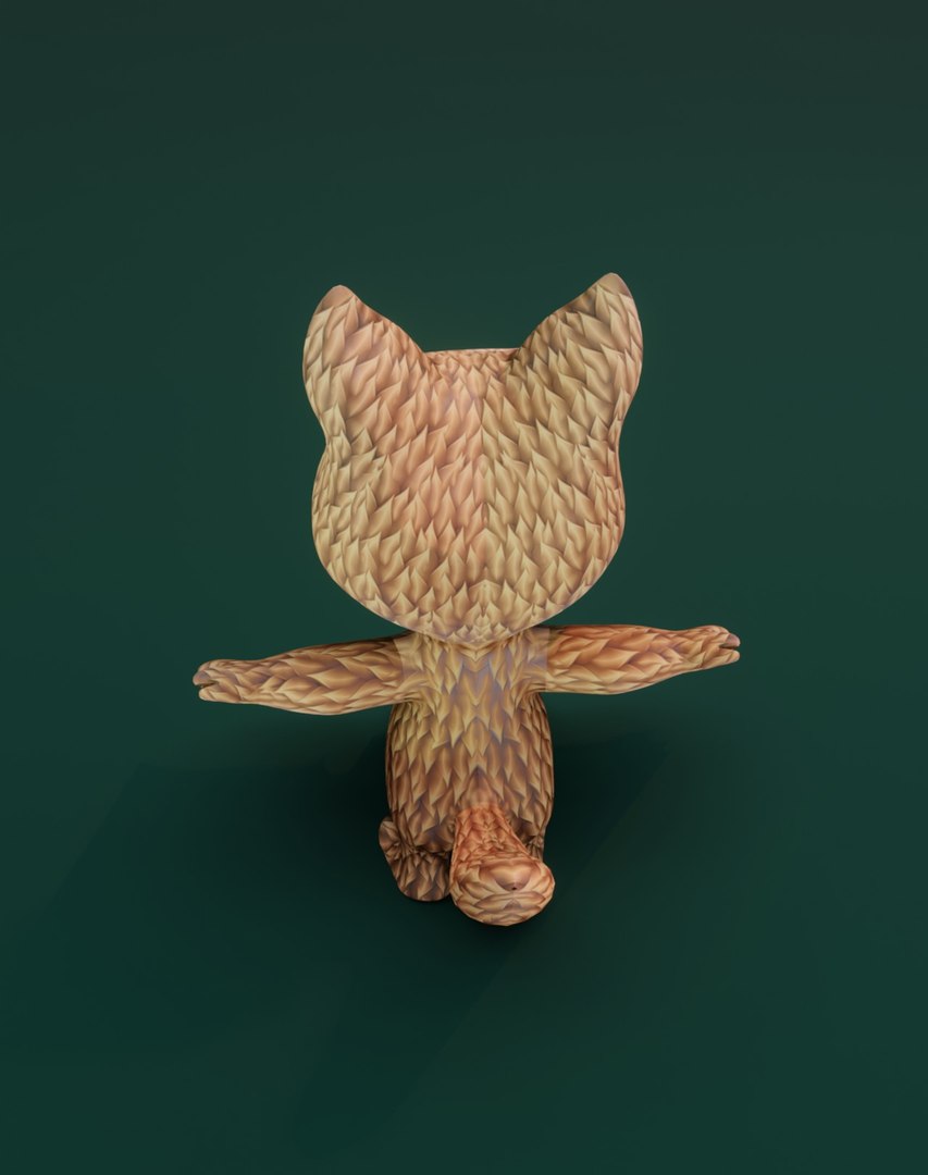 3D Cartoon Red Wolf Animated 3D Model - TurboSquid 1825151