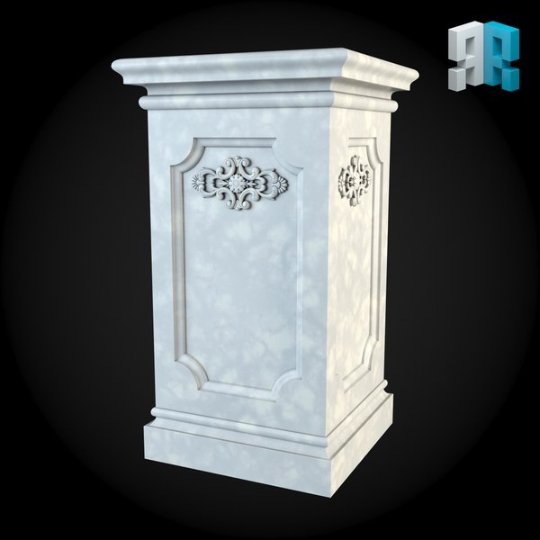 3d pedestal model