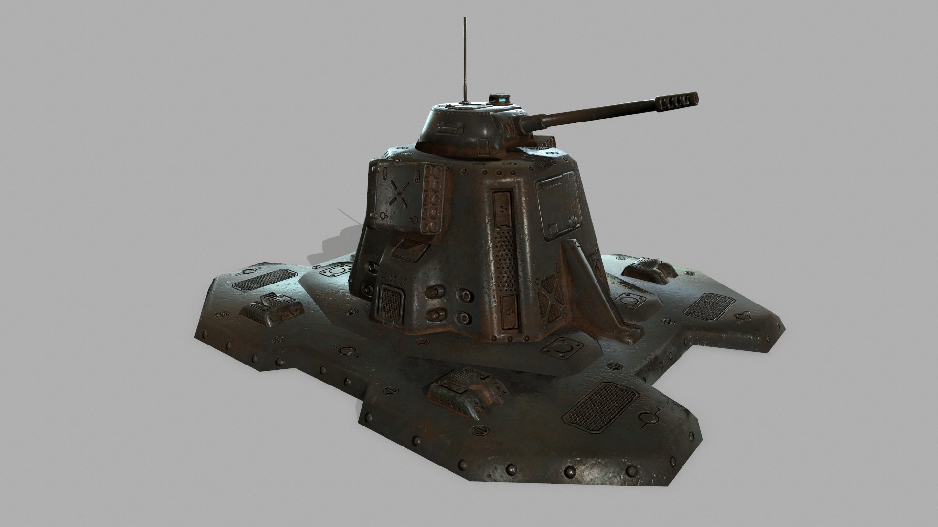 Missile turret model - TurboSquid 1324422