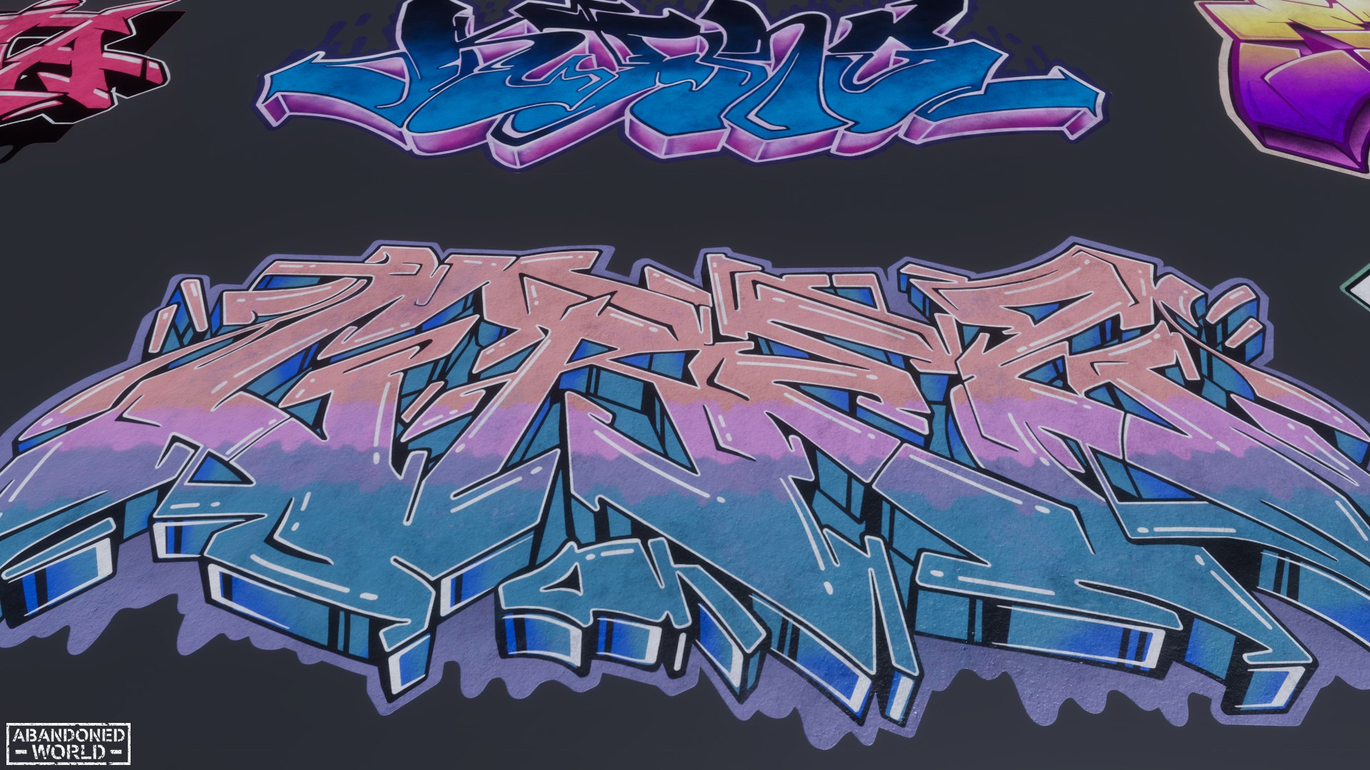 Graffiti Pack Decals VI for UE4 and Unity 3D - TurboSquid 2178138