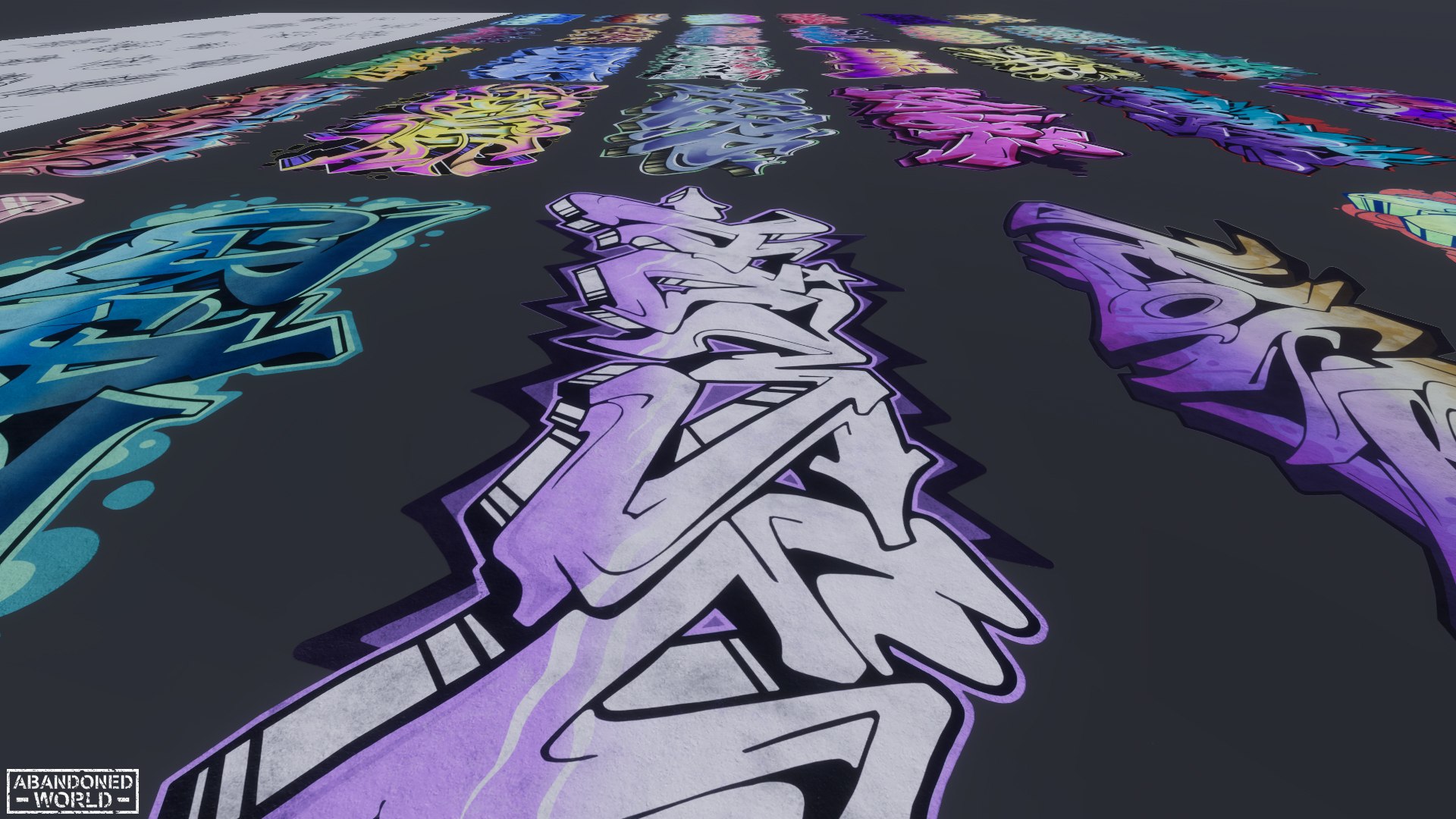 Graffiti Pack Decals VI for UE4 and Unity 3D - TurboSquid 2178138