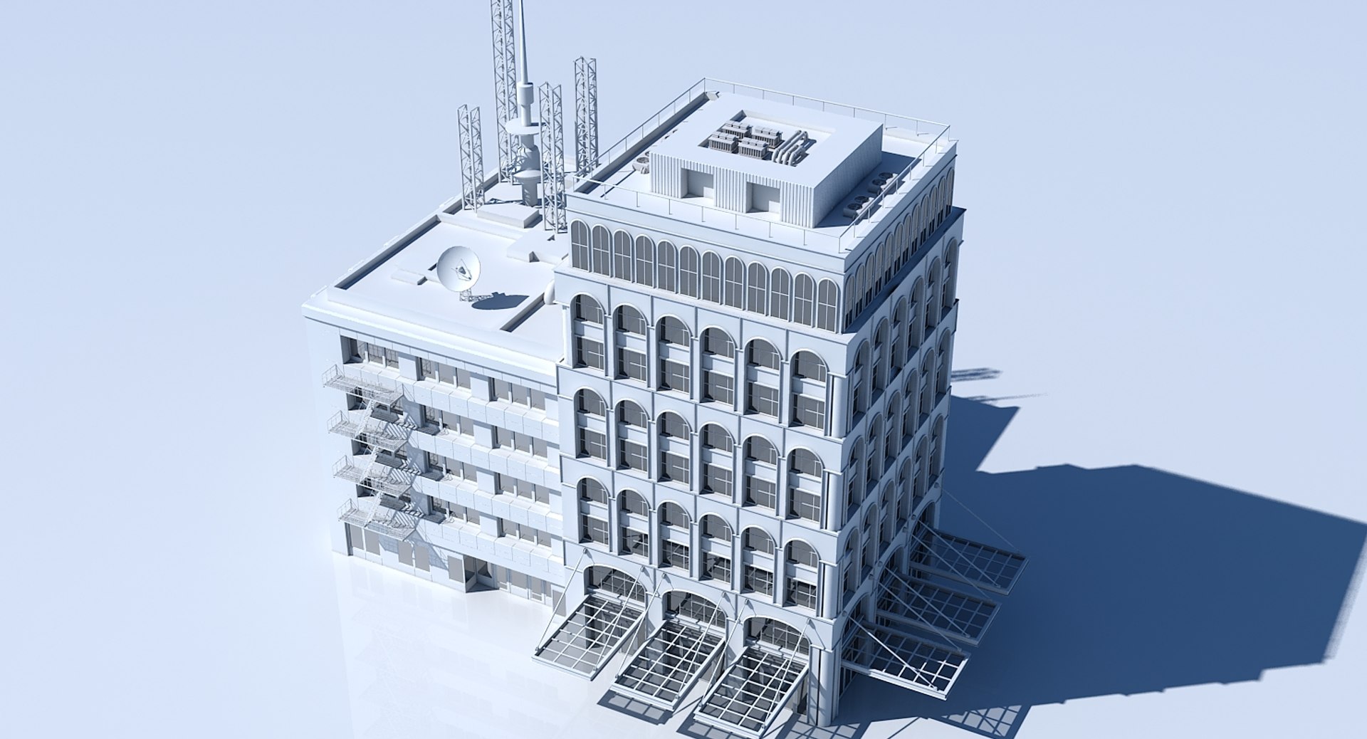 3D Tenement Building Facades Model - TurboSquid 1302996