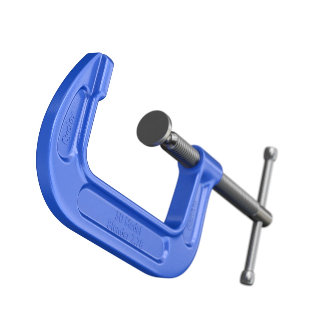 3D C Clamp C-clamp - TurboSquid 1225299