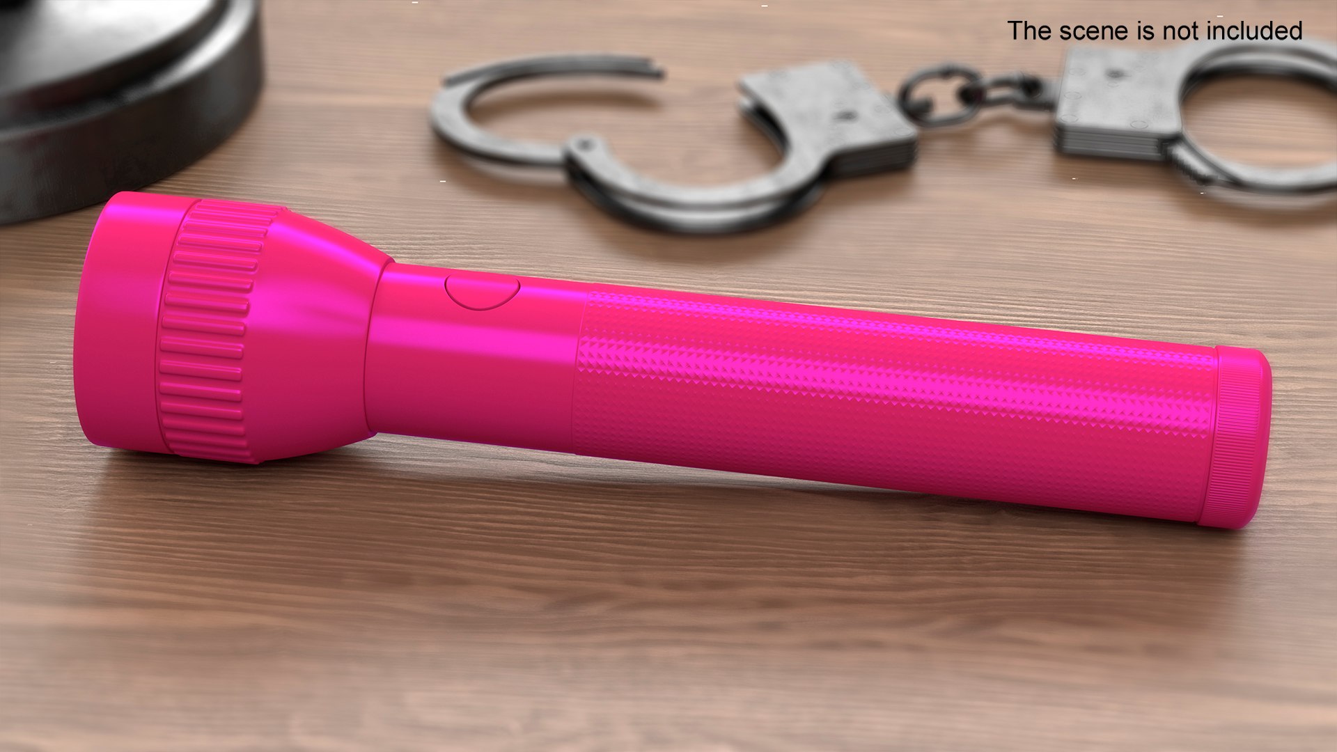 3D Police Security Pink Flashlight - TurboSquid 2157042