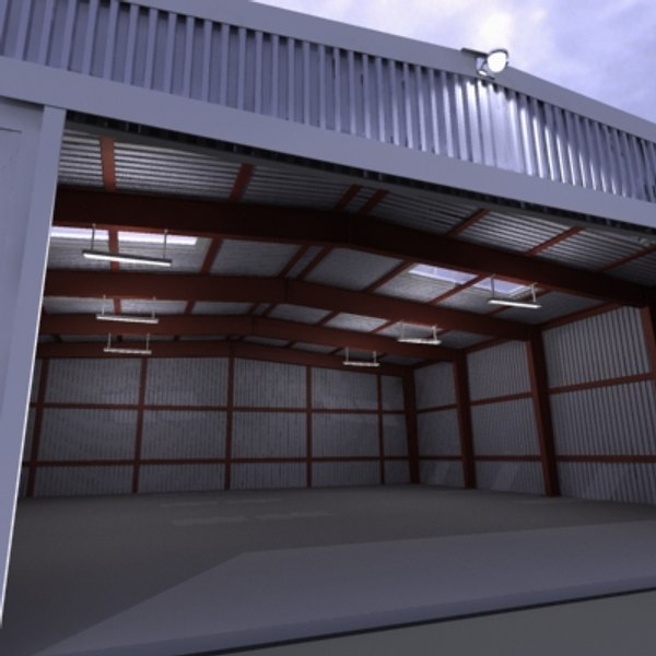 aircraft hangar 3d model
