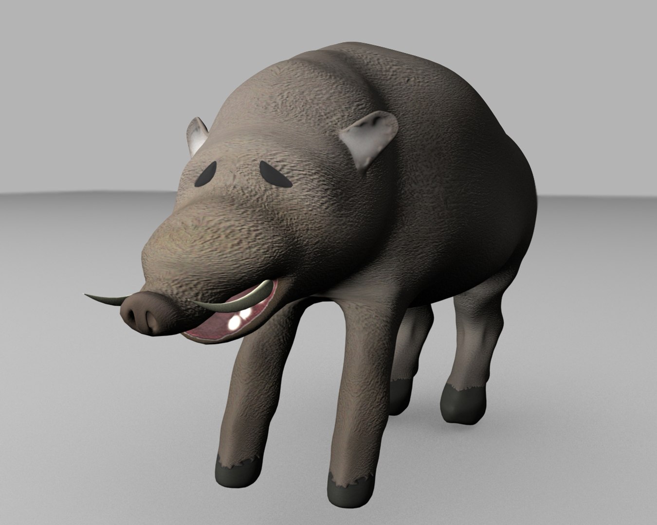 3d boar pig