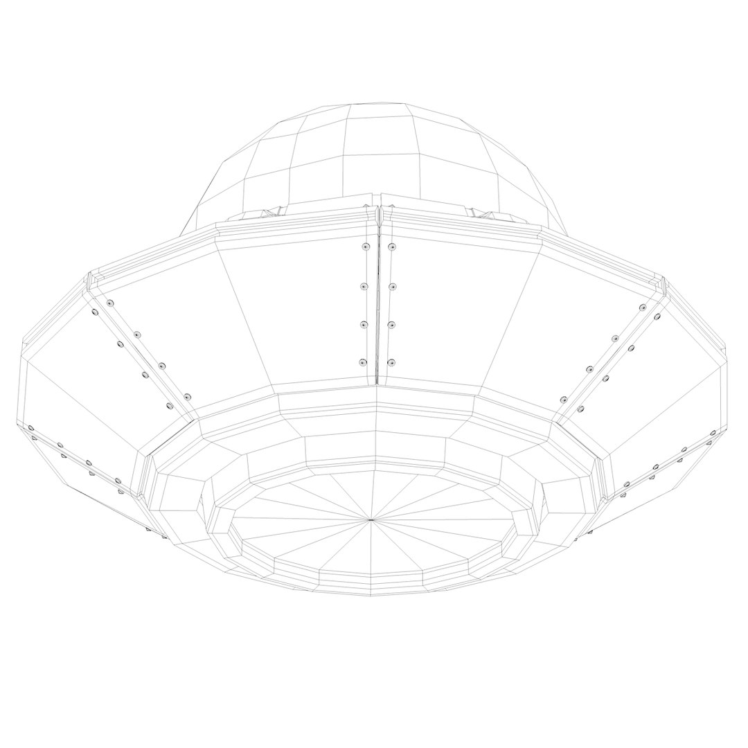 3D Cartoon Ufo - TurboSquid 1150603