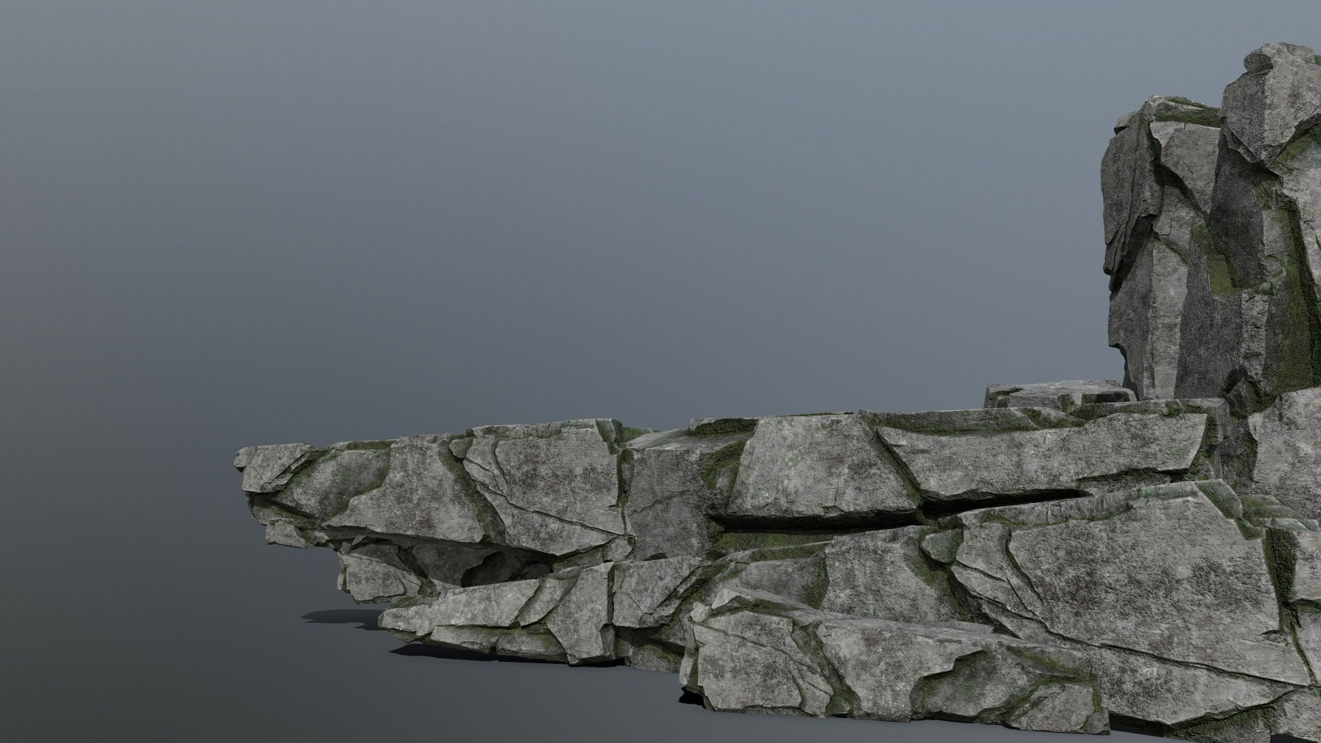 3D Cliff Rocks Model - TurboSquid 2276163