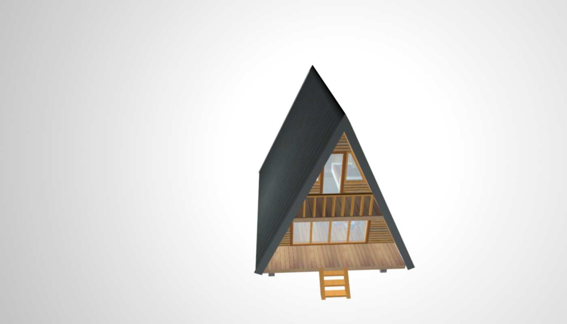 Triangular Mountain House 3D Model - TurboSquid 1882658